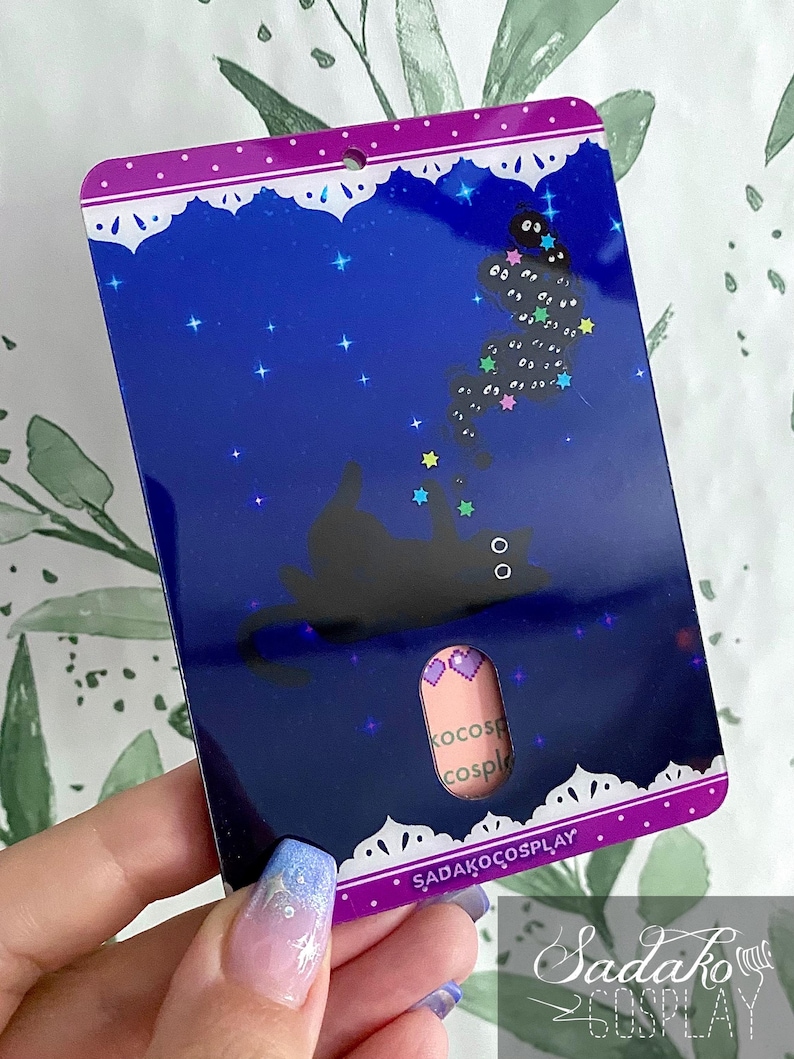 Susuwatari Soot Spirit K-pop Photocard Holder Acrylic, Anime Manga ...