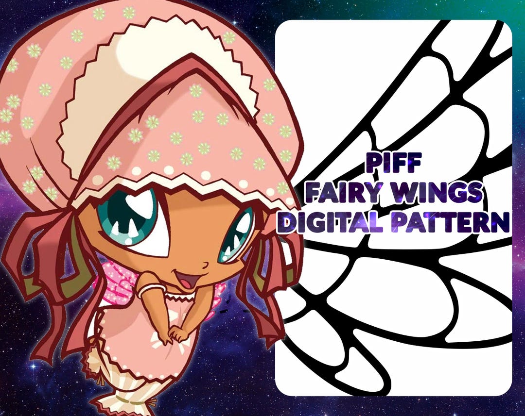 DIGITAL PATTERN Piff Pixie Wings winx Club Cosplay, Costume, A4 & US ...