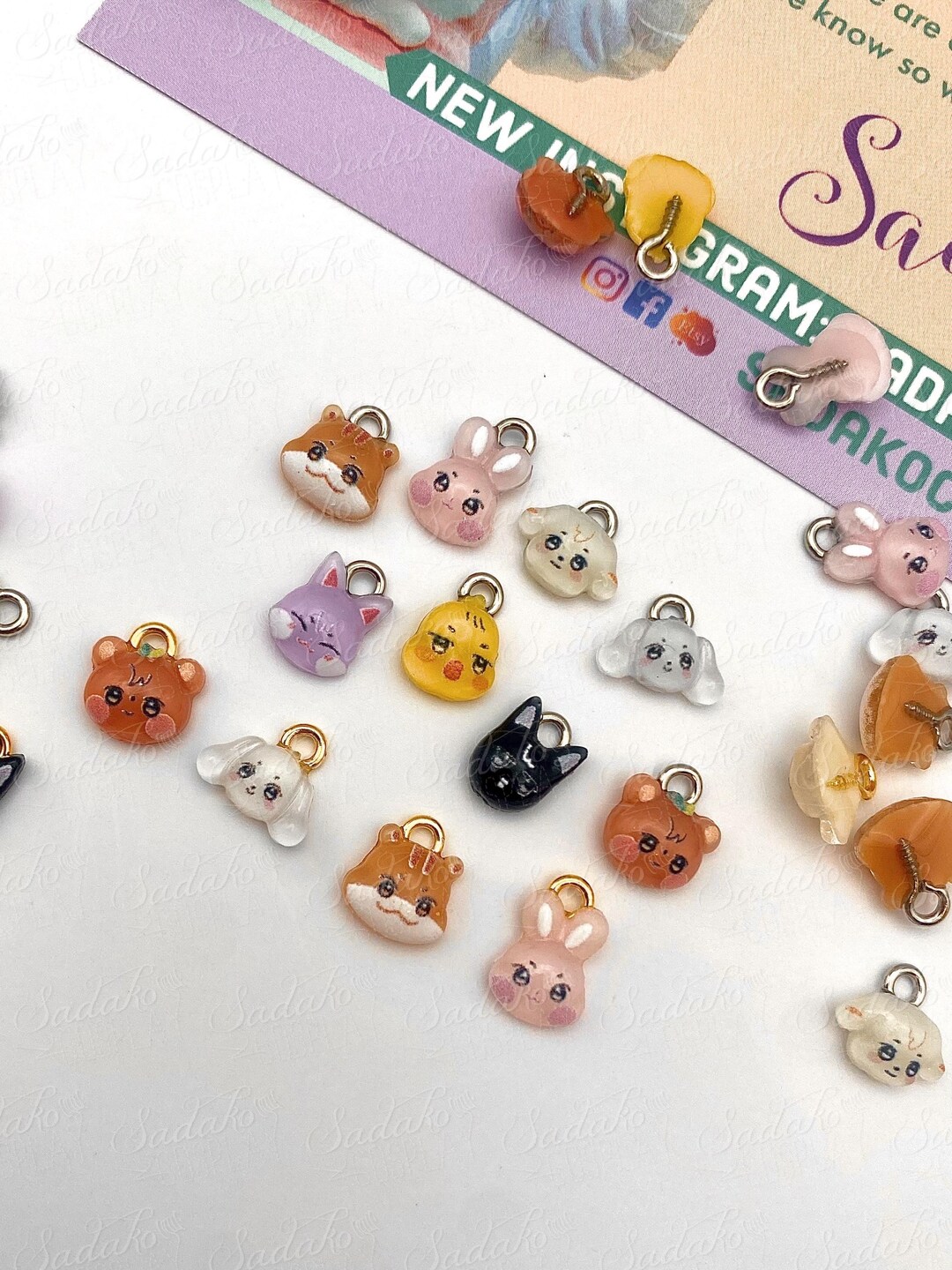 ATEEZ Aniteez Pendant With Eyelet - Resin Acrylic Charms for DIY ...
