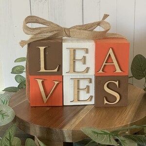 Fall Word Blocks - Etsy