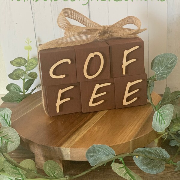 Coffee Blocks - Etsy