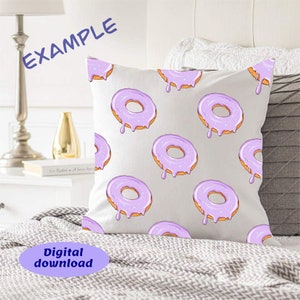 Donut Digital Papers, Seamless Patterns Png, Donuts Pattern, Cake Png ...