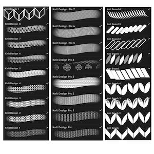 Knitting Texture Brushes. Knitting Design Brushes, Digital Brushes for ...
