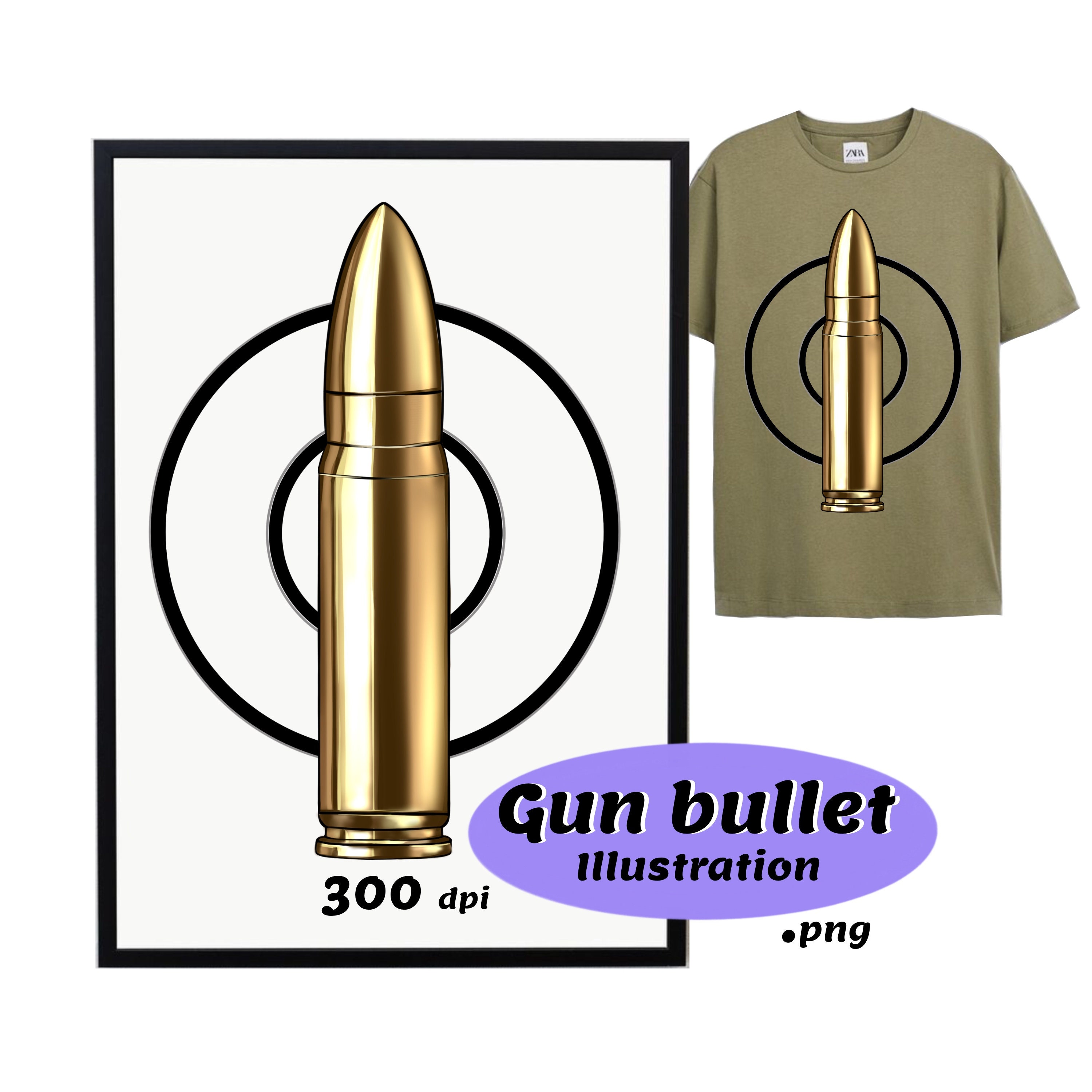 Bullet Sublimation Png Target Bullet Png Sublimation Print - Etsy