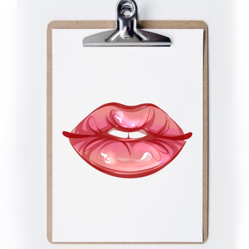 Lip Stamp Brushes For Procreate Lip Stamps Face Stamps Etsy Uk