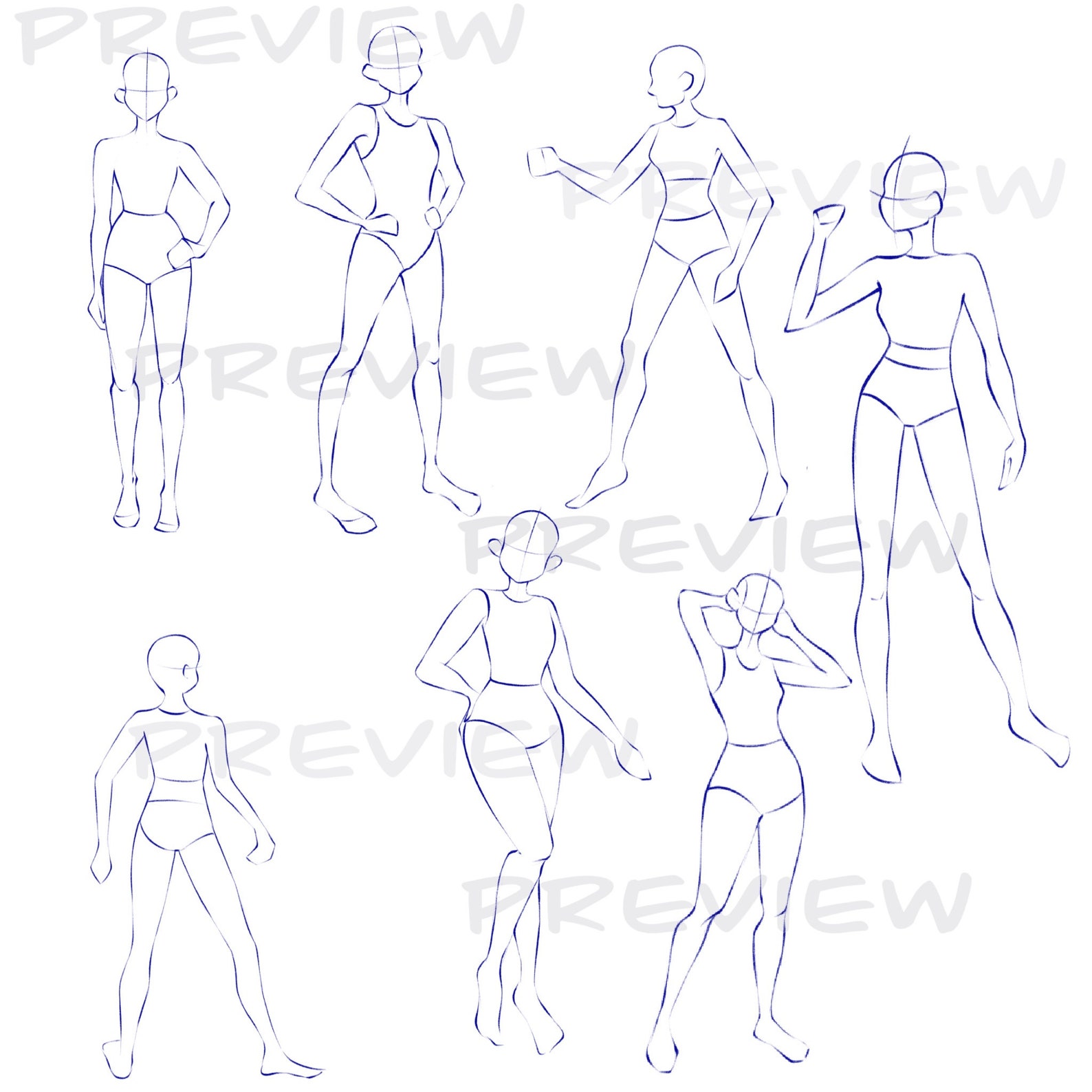 Cartoon Poses Png, Poses Pencil Style, Poses Stamps, Character Poses ...