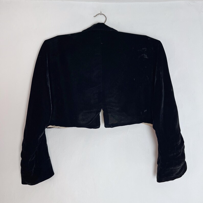 Antique 1900s Velvet Bolero / Edwardian Jacket / Victorian Short Jacket ...