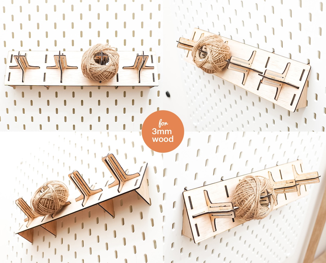 Pegboard Yarn Spool Organizer, Pegboard Accessories, Yarn Spool Holder ...