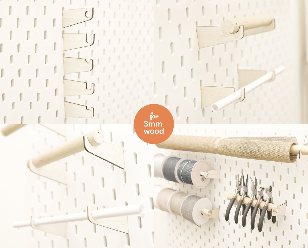 Pegboard Hook Laser Cuting File Glowforge Digital File For 3mm Wood