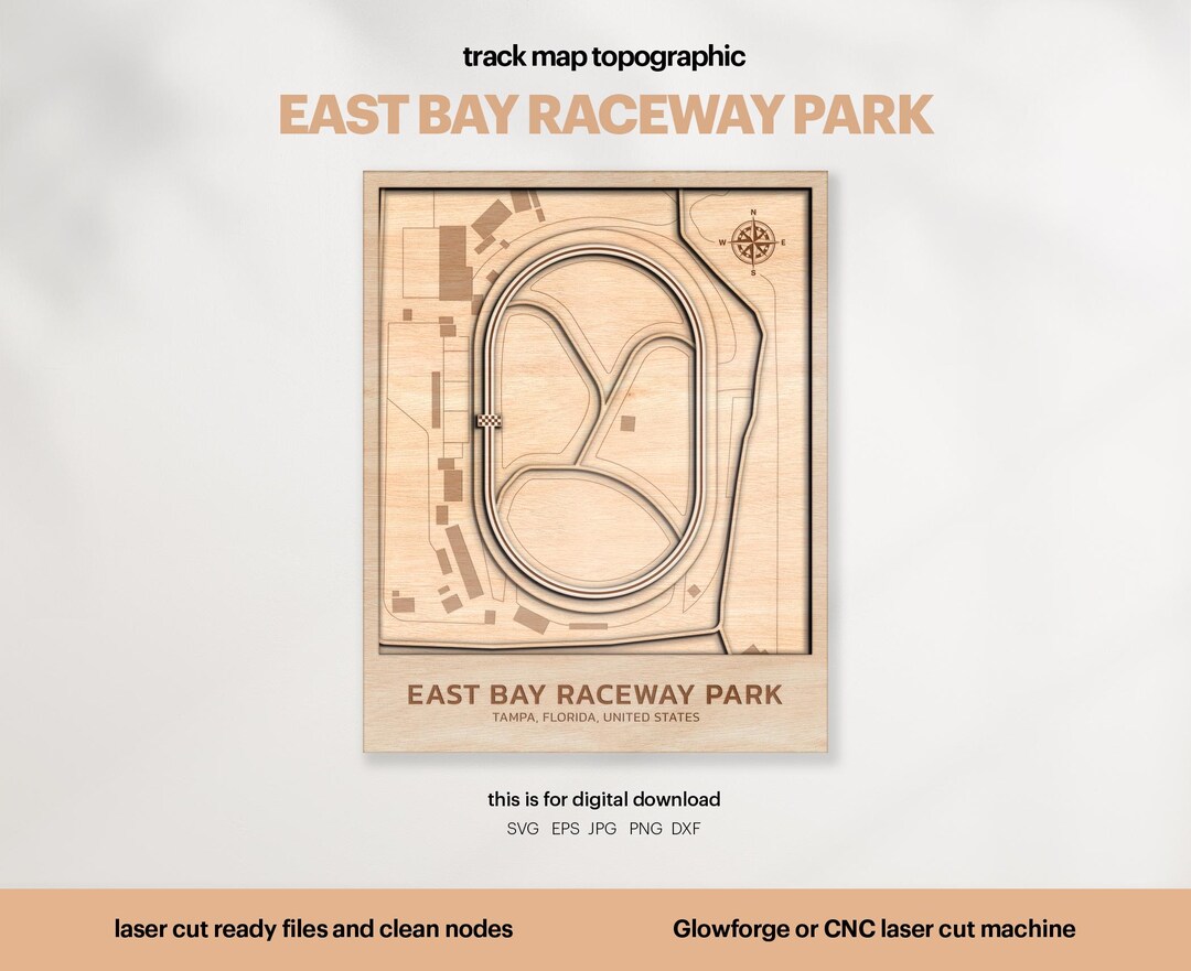 Race Tracks Map Topography, Easy Bay Map SVG, Famous Circuit Racing ...