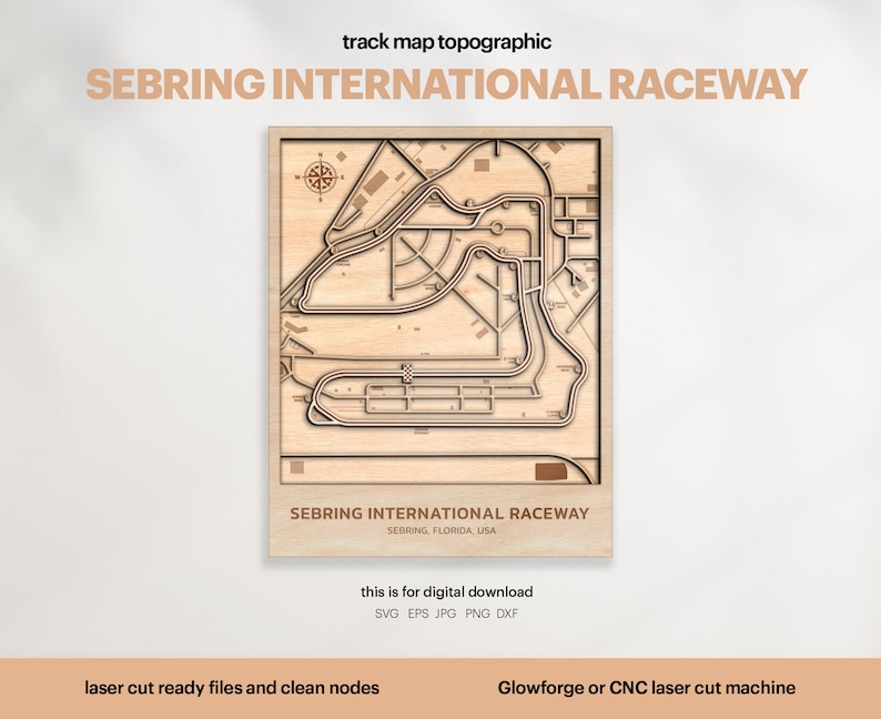 Race Tracks Map Topography, Florida Old Track Map SVG, World Circuit ...