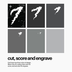 Lake House Decor, Joe Pool Lake Map SVG, Wood Wall Decor Gift ...