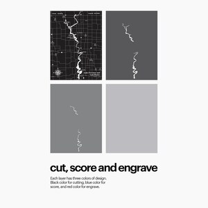 Lake House Decor, Lake Freeman and Shafer Map SVG, Map Art, Wood Wall ...