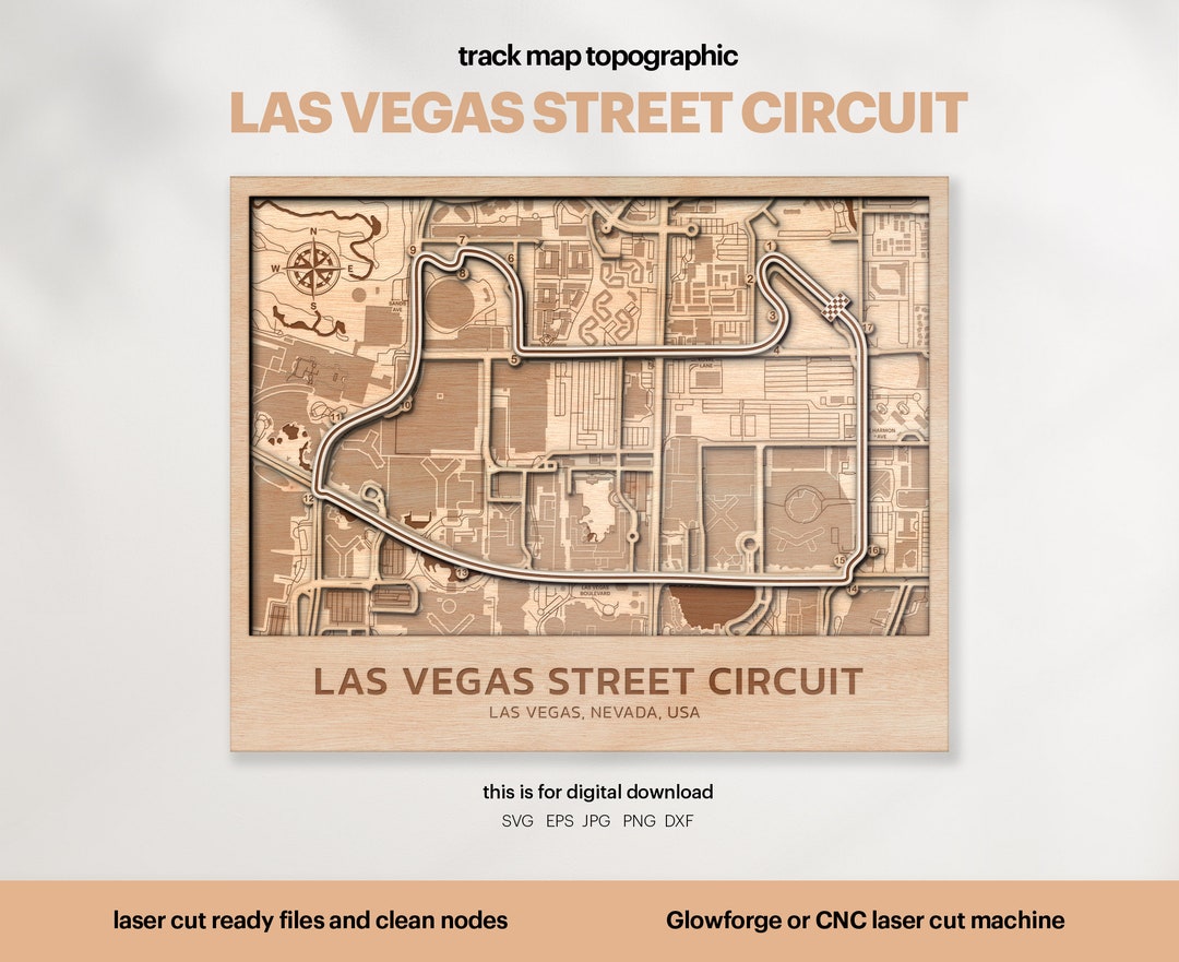 Race Tracks Map Topography, Nevada Track Map SVG, Famous Circuit Racing ...