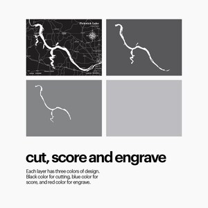 Pickwick Lake Topographic Map SVG: 3D Wood Wall Art (digital Download ...