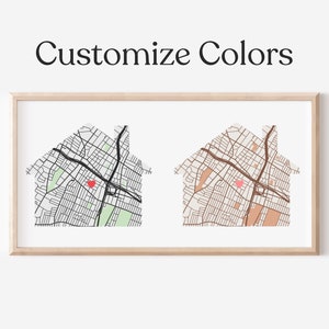 New Home Map Poster, First Home Gift, Custom Personalized Housewarming ...