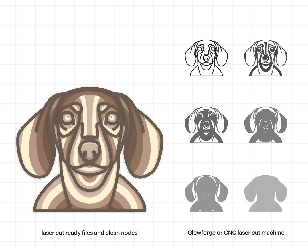 Daschound Multilayer Dog Mandala SVG, Mandala Wall Art, 3D Multilayer ...
