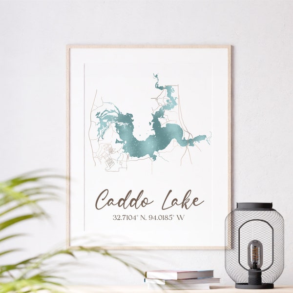 Custom Lake Map - Etsy