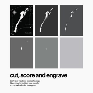 Lake House Decor, Banks Lake Map SVG, Wood Wall Decor Gift, Topographic ...