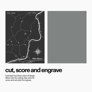 Ohio River Map SVG: 3D Topographic Laser Cut File (digital Download) - Etsy