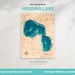 Higgins Lake Topographic Map SVG: 3D Wood Wall Art (digital Download ...