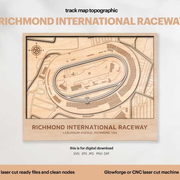 Richmond Map Svg - Etsy
