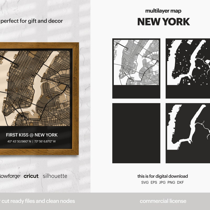 Cut Map - Etsy