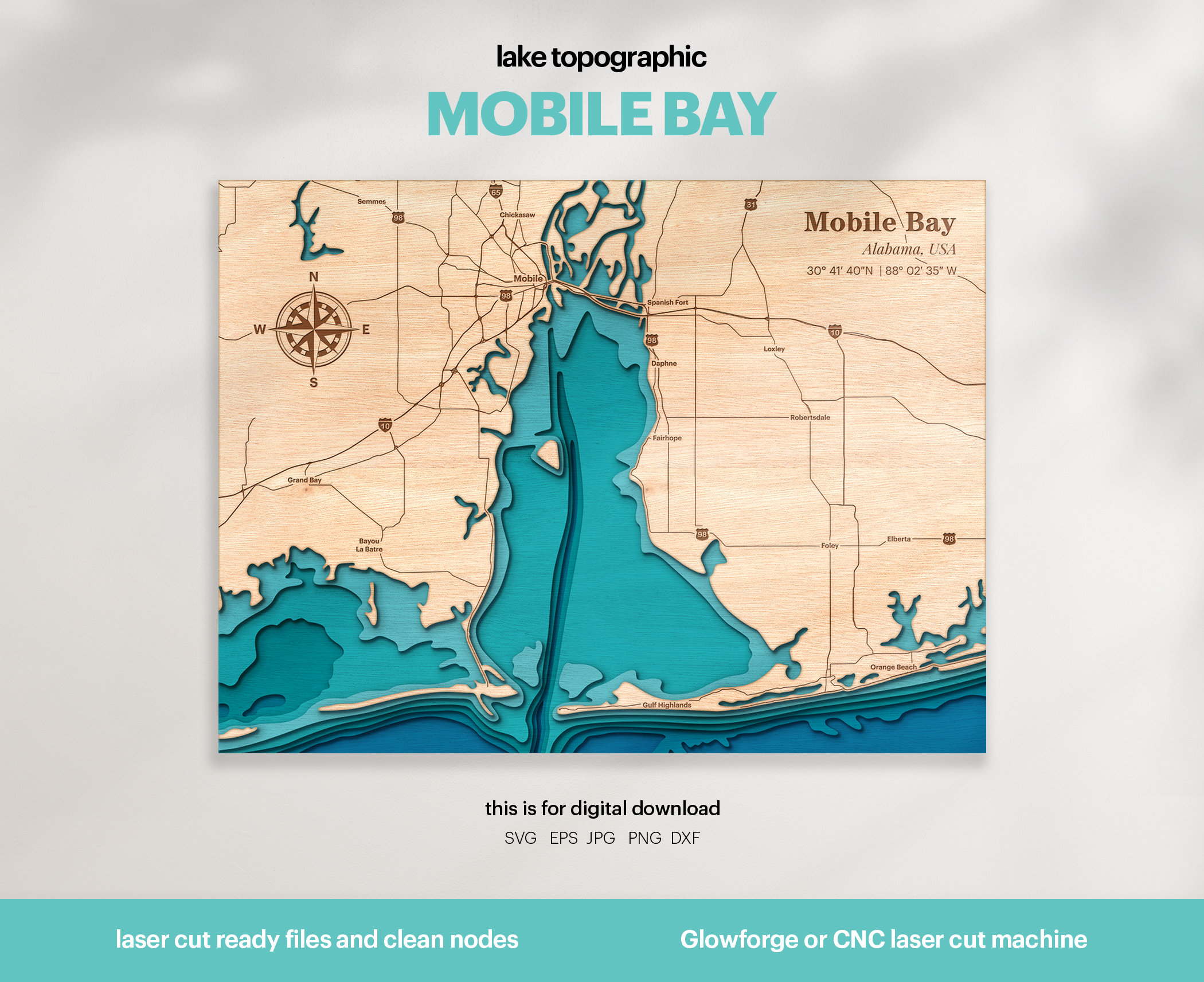 Mobile Bay Map