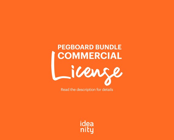 Pegboard Bundle Commercial License - Etsy