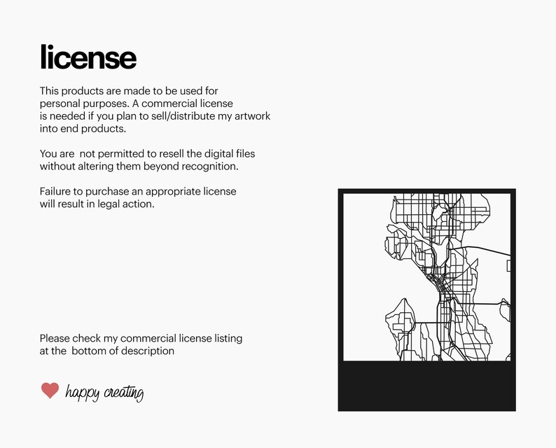 Seattle Layered City Map City Map Wall Art Multi Layered - Etsy