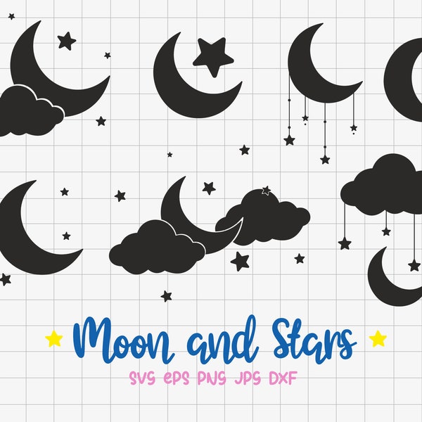 Moon Svg' - Etsy