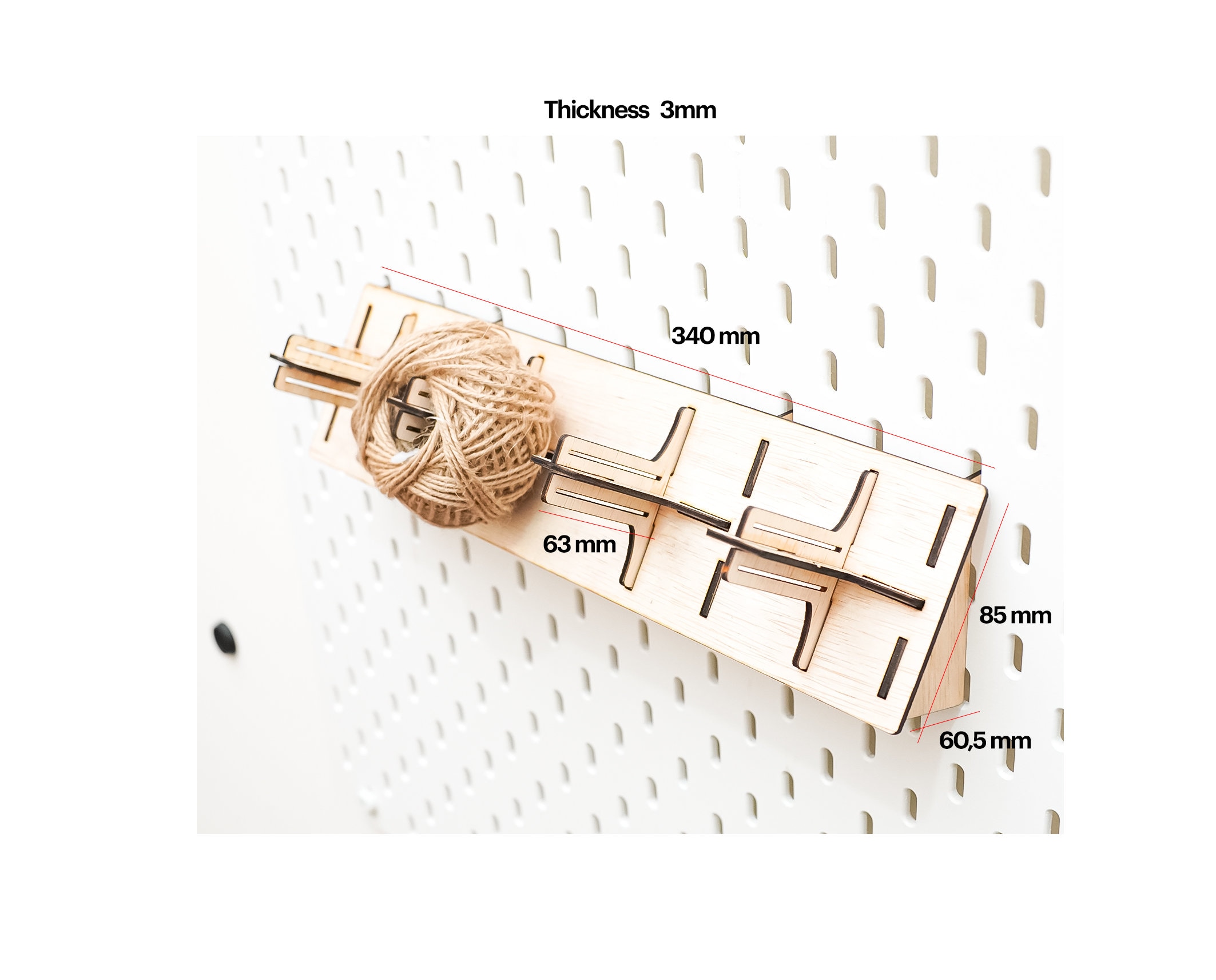 Pegboard Yarn Spool Organizer Pegboard Accessories Yarn - Etsy