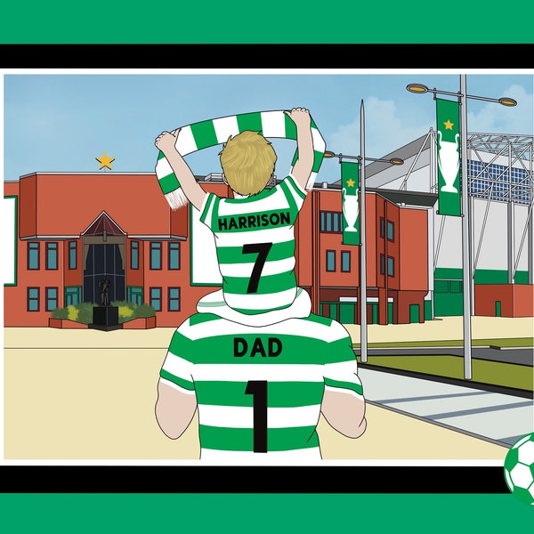 Celtic Football Art - Etsy UK