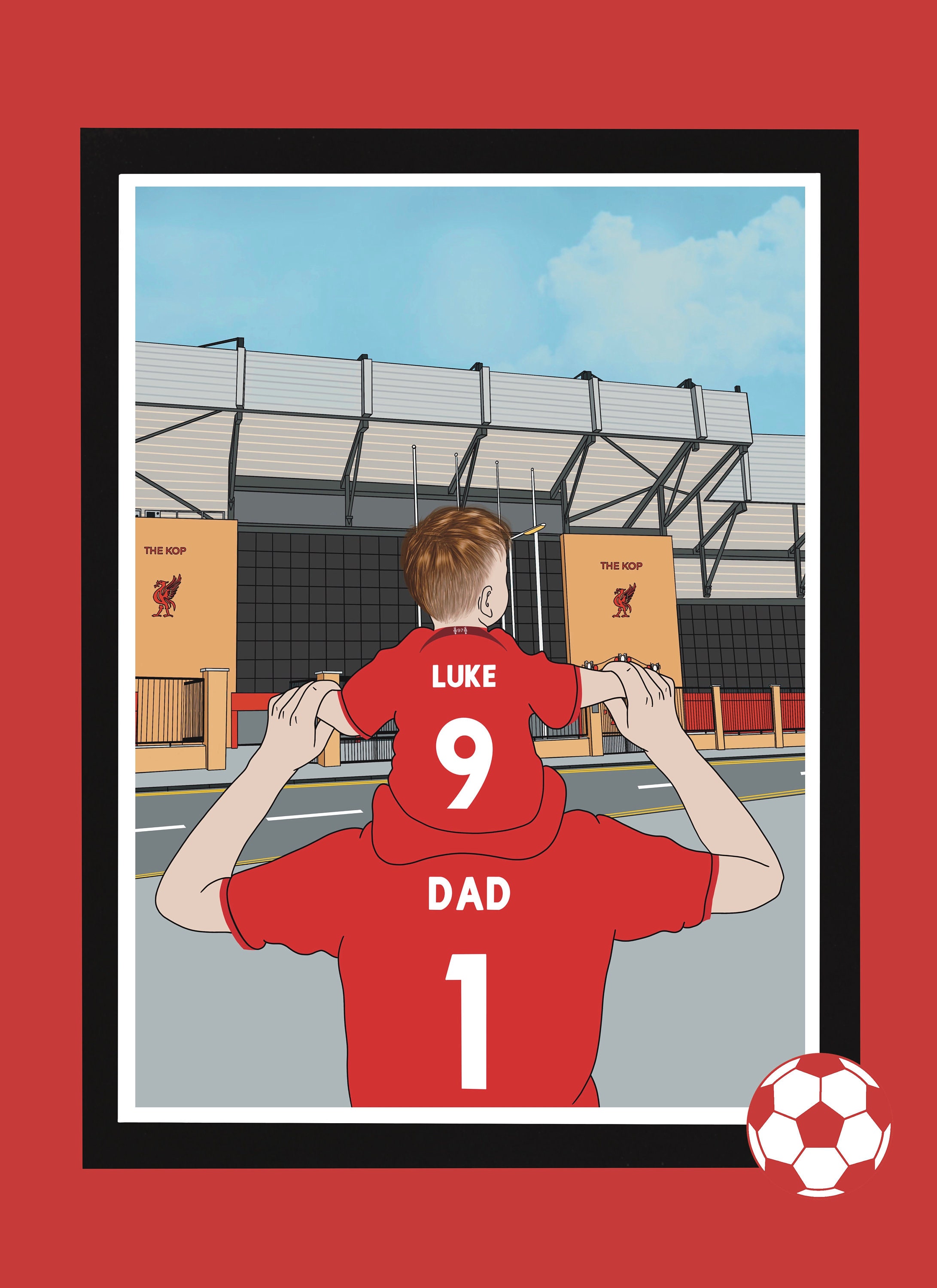 Personalised Liverpool Gifts Anfield Stadium Custom Artwork - Etsy