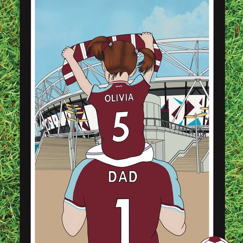 West Ham United A3 Art Print - Etsy