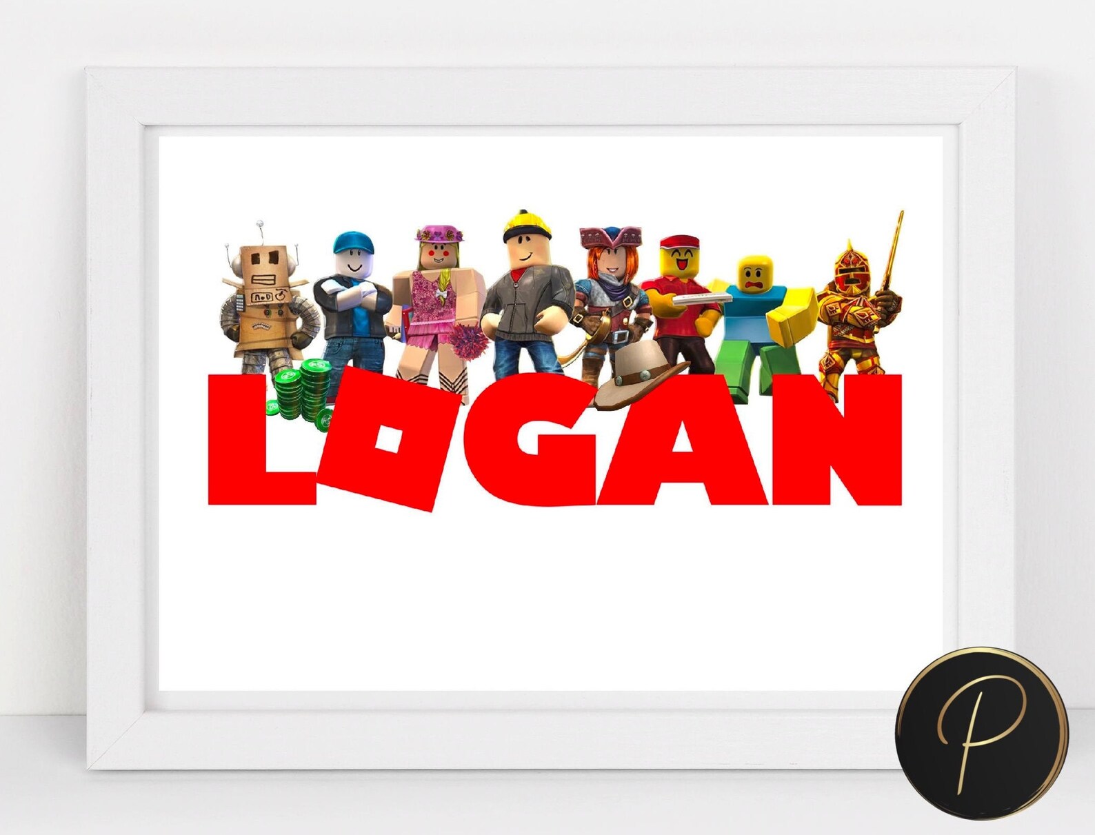 Stampa personalizzata A4 Roblox Name Print Word Art Custom | Etsy