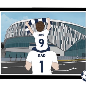 Tottenham Hotspur Stadium Art Print Illustration Drawing - Etsy UK