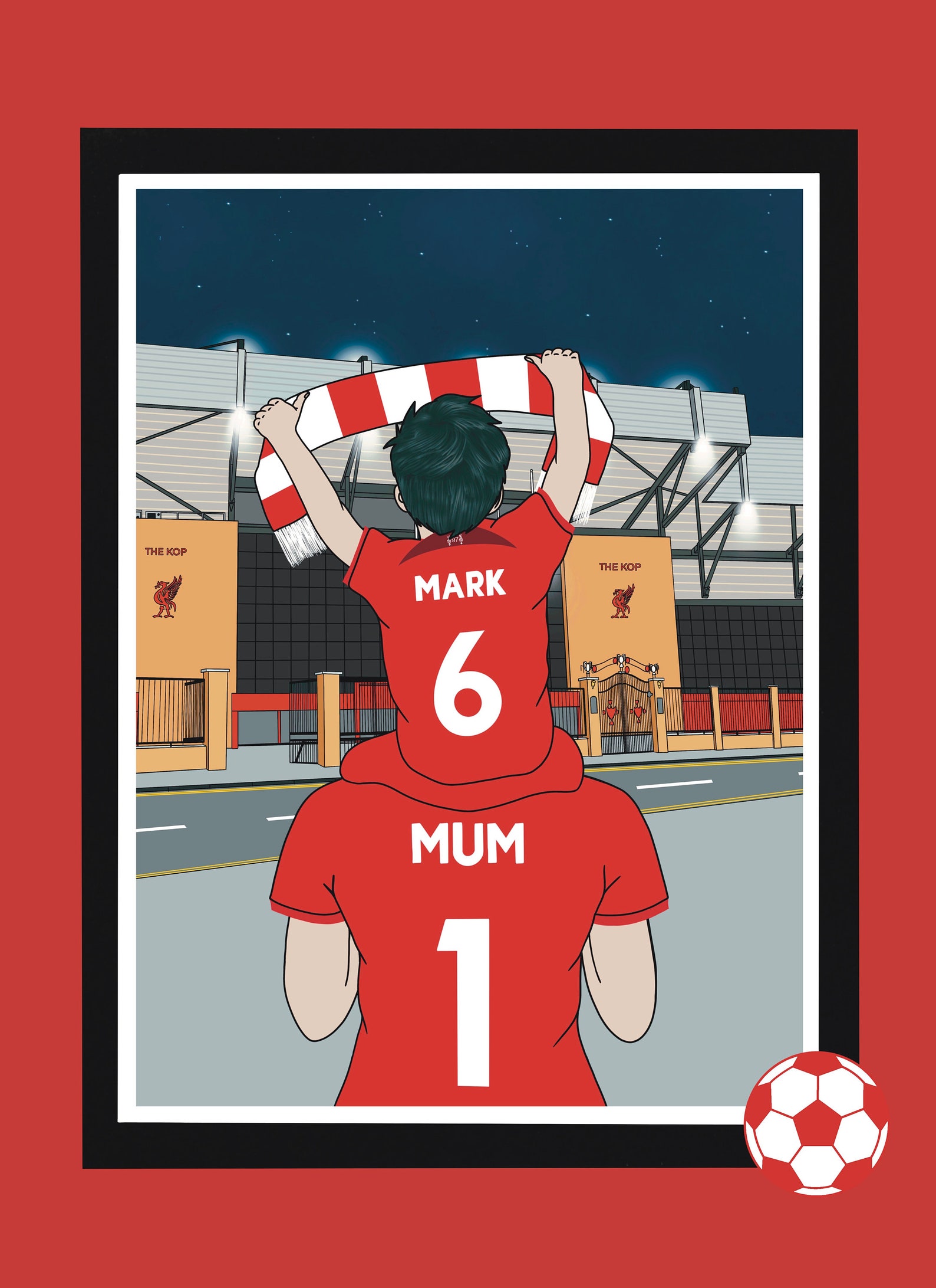Personalised Liverpool Gifts Anfield Stadium Custom Artwork - Etsy
