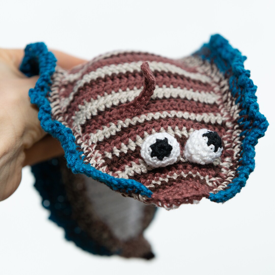 Banded Sole Crochet Pattern, Amigurumi Funny Fish, Flat Fish With ...