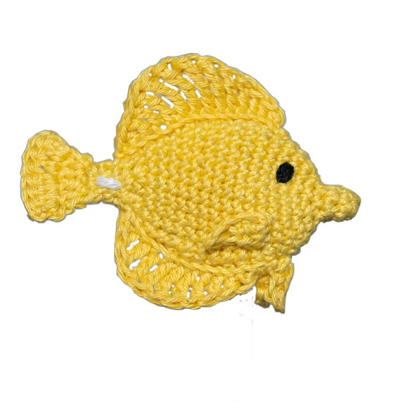 Yellow Tang Crochet Pattern Amigurumi Yellow Fish Coral Reef | Etsy ...