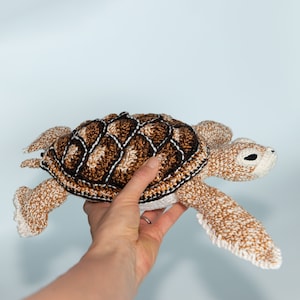 Green Sea Turtle Crochet Pattern, Amigurumi Turtle - Etsy