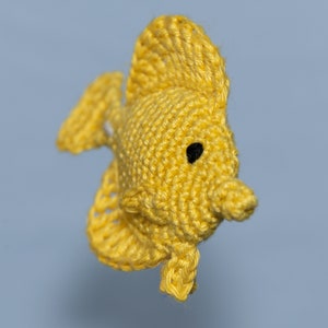 Yellow Tang Crochet Pattern, Amigurumi Yellow Fish, Coral Reef Fisch ...