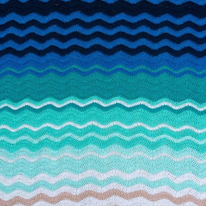 Baby Blanket Beach Crochet Pattern, Baby Blanket Ocean Instructions ...