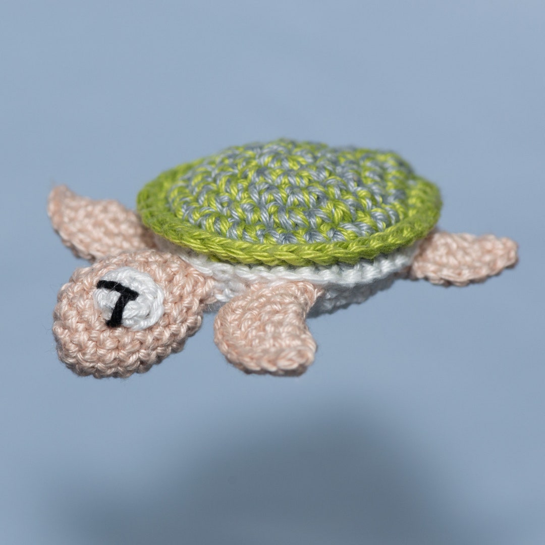 Green Sea Turtle Crochet Pattern Amigurumi Turtle Pendant - Etsy