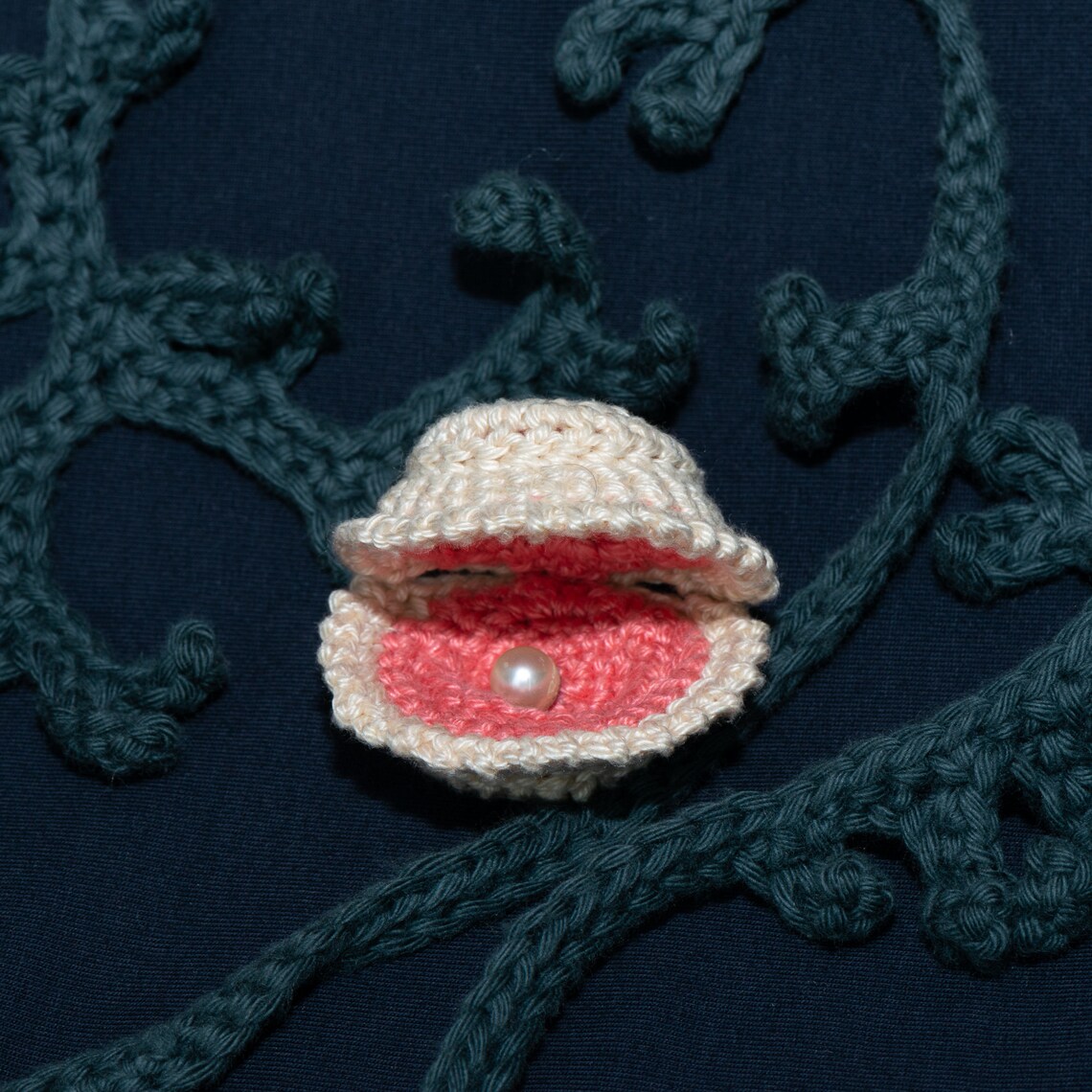 Shell With Pearl Crochet Pattern Amigurumi Mussel With Pearl - Etsy