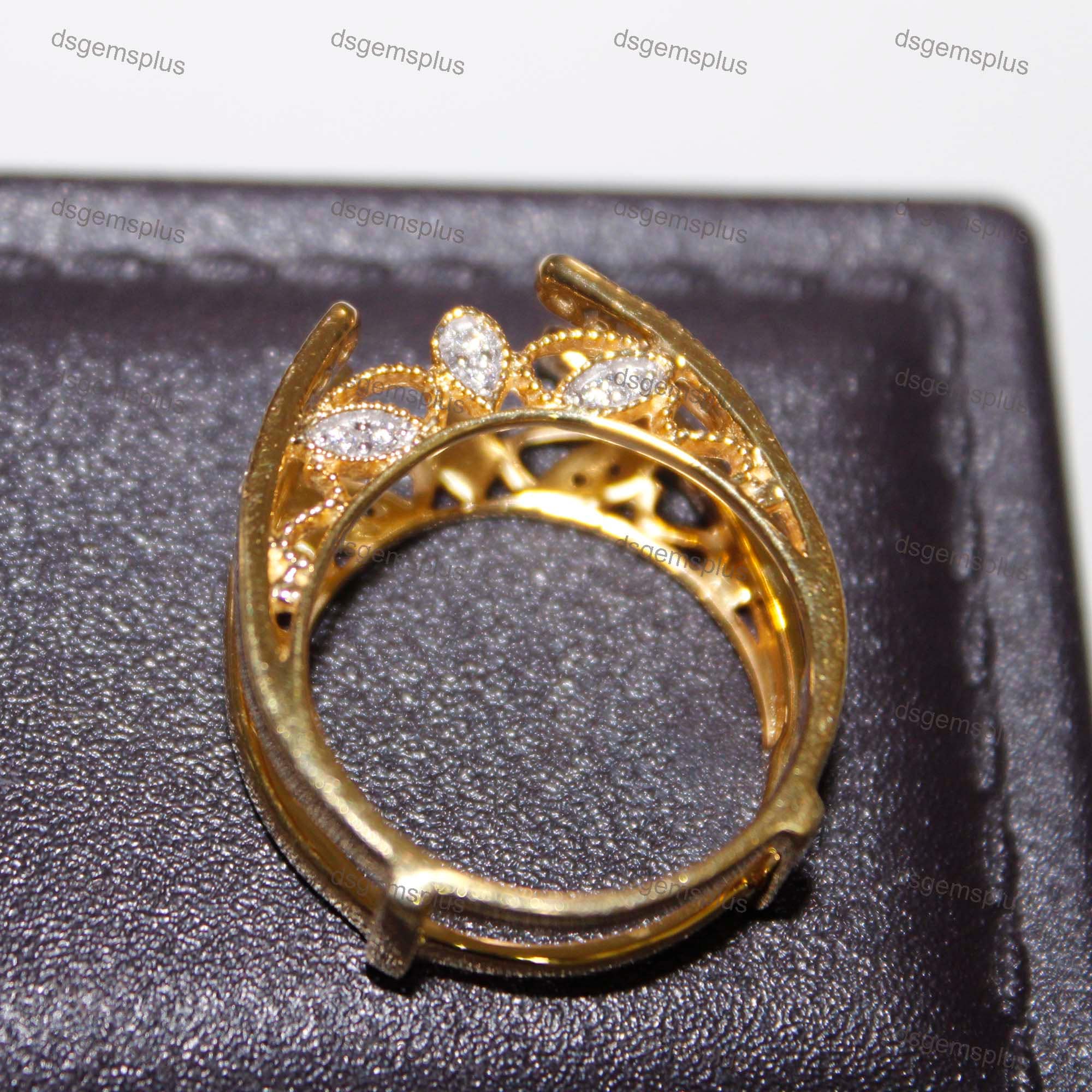 Cathedral Ring Guard Solitaire Diamond Enhancer 14k Yellow - Etsy