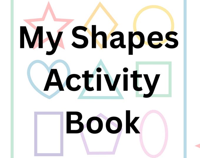 Shapes Activity Pack for Kids - Printable Bundle for Toddlers ...