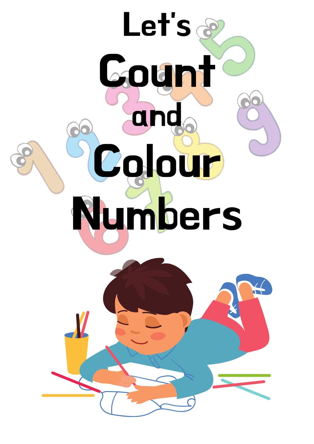 Number Coloring Book | Color Numbers | Toddler Coloring | Coloring for ...