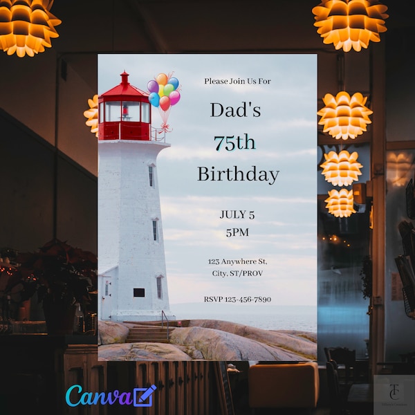 Happy Birthday With Lighthouse - Etsy