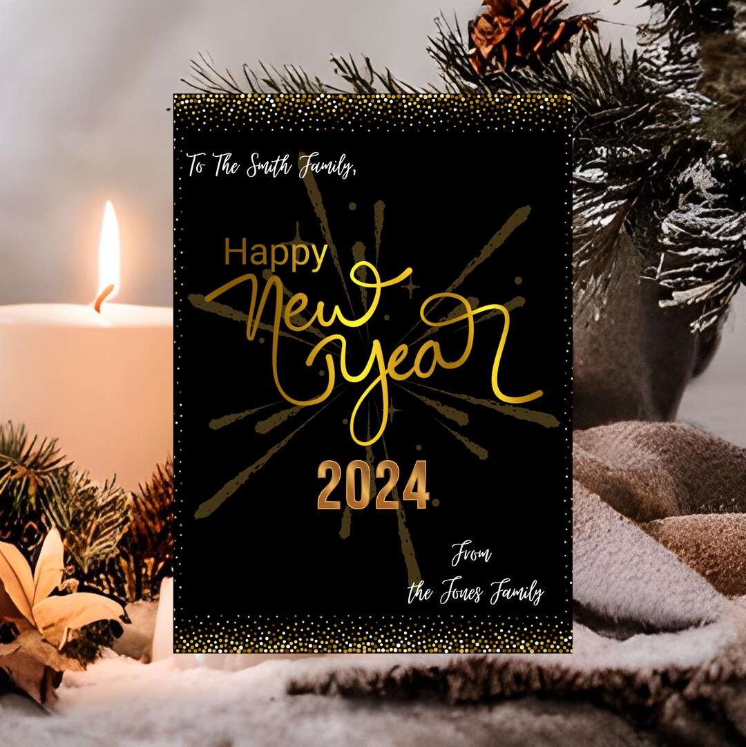 Cute Town Christmas Card Editable W/ Canva DIY Instant Download ...